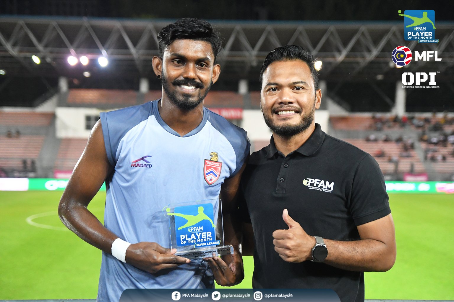 T. SARAVANAN (KUALA LUMPUR CITY FC) PENERIMA ANUGERAH PEMAIN TERBAIK ...