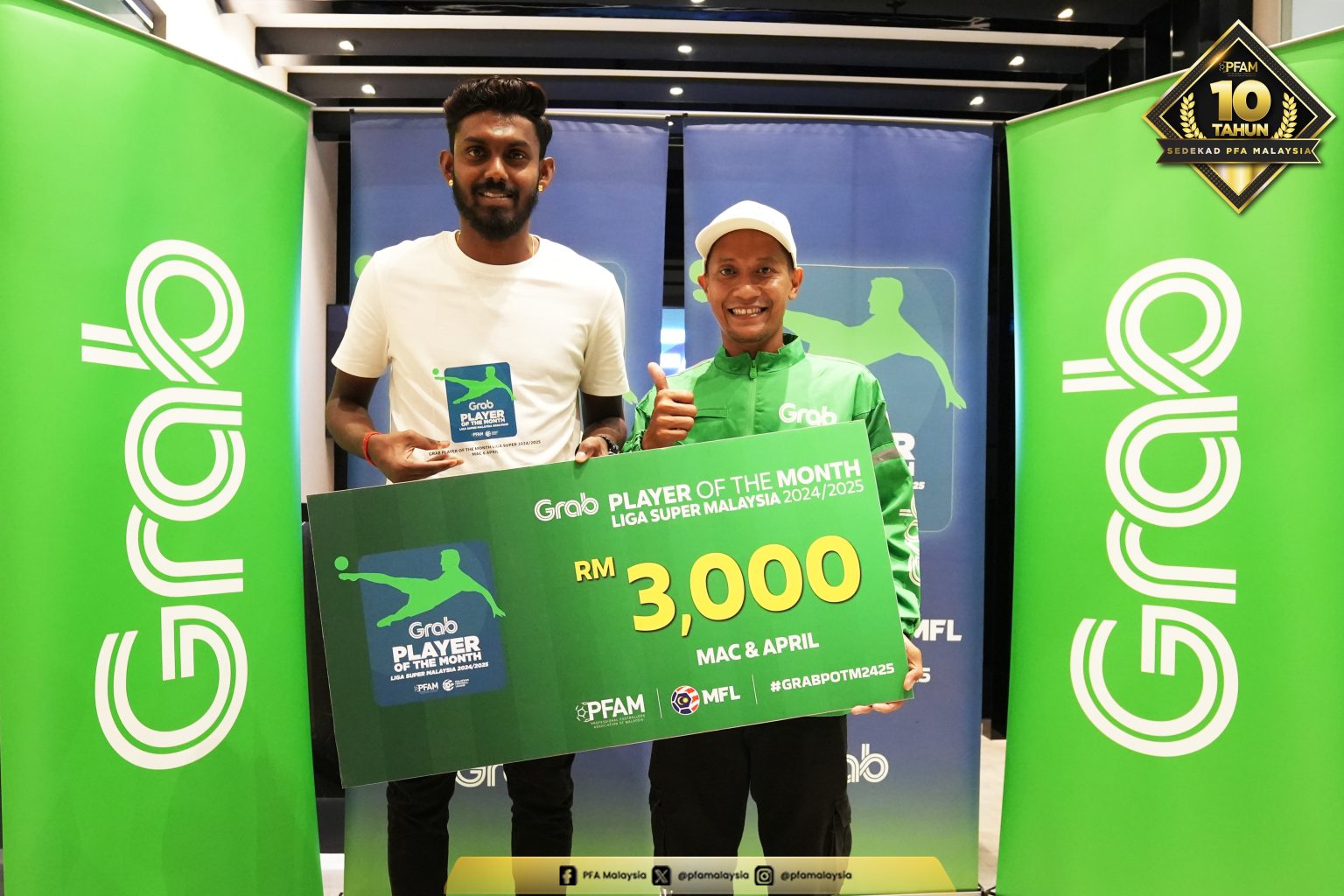 T. Saravanan Raih Gelaran Grab Player of the Month Liga Super Malaysia ...